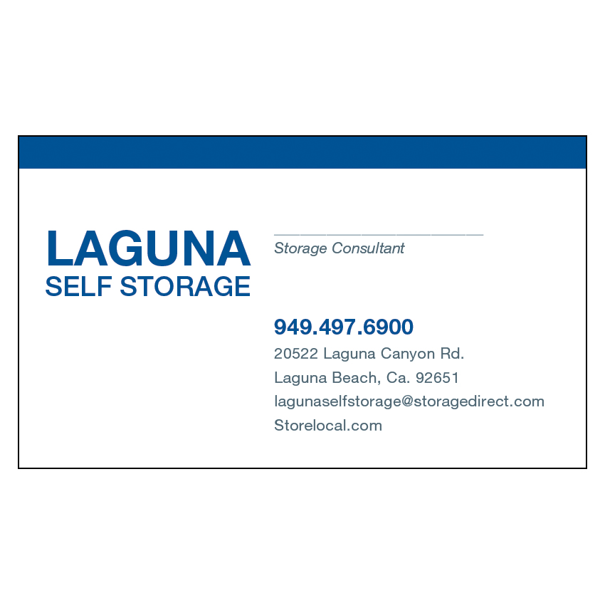 Laguna Self Storage Business Card – Plat Marketing