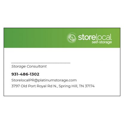 Storelocal Port Royal Business Card – Plat Marketing